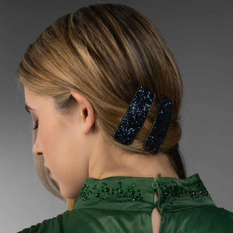 Rectangular Sparkle Snap Clip | Crystal Hair Accessories | Tegen ...